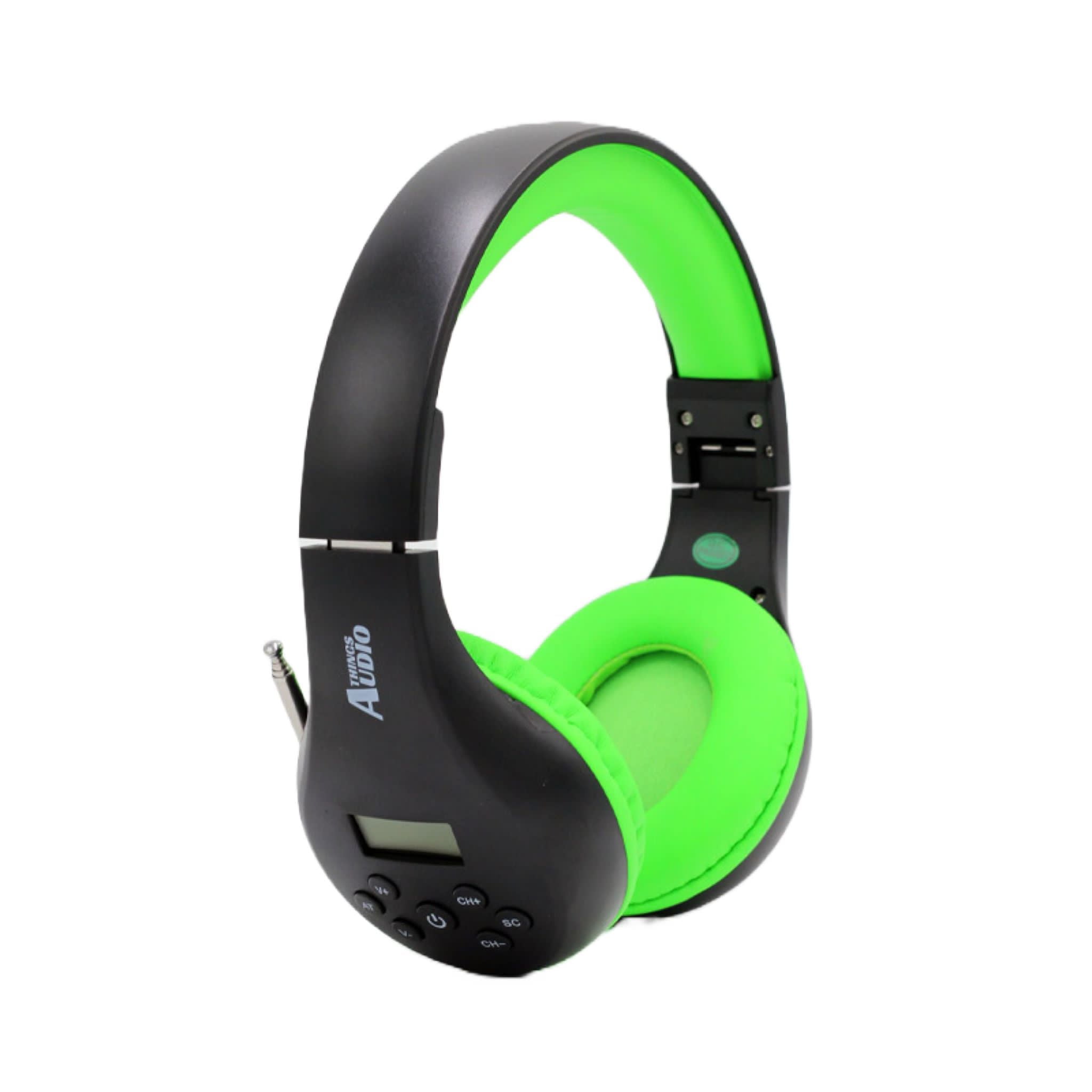 FM Radio Headphones Pull-Out Antenna, Great Reception, Sound Quality ...