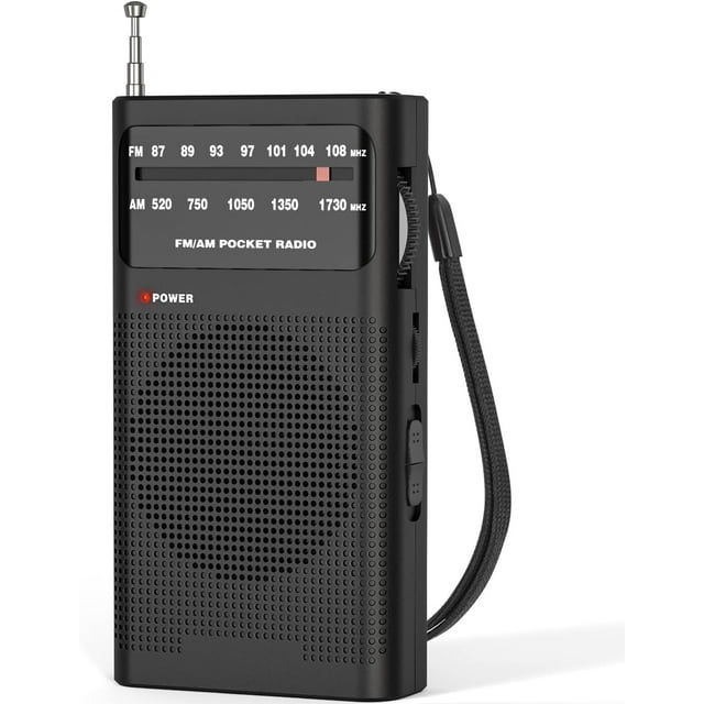 AM FM Radio Portable, Pocket Handheld Radio, Transistor Radio 2AA ...