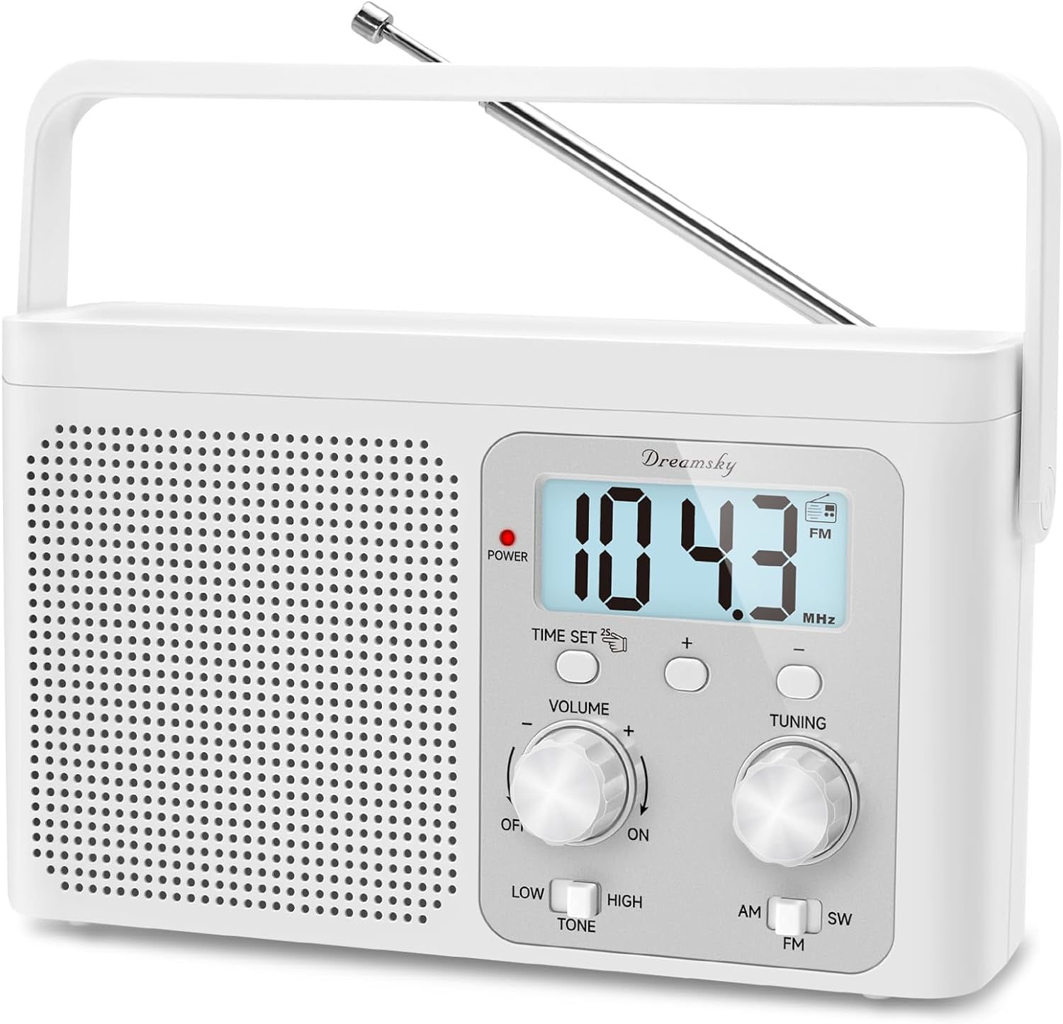 AM FM Radio Portable - Shortwave Radio Battery Powered or Plug in Wall ...