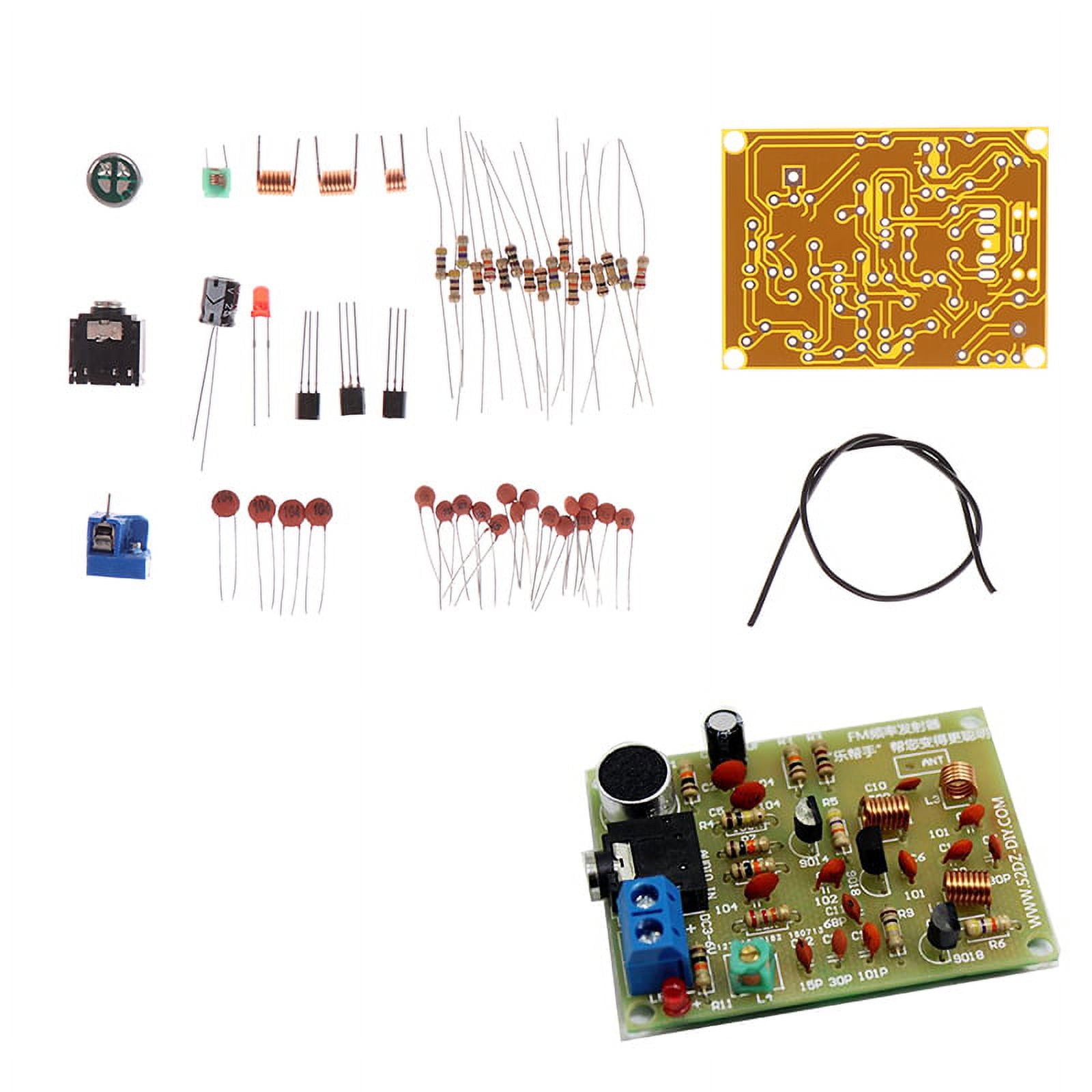 FM Stereo Radio Module With Microphone DIY Kit 88-108MHz Soldering ...