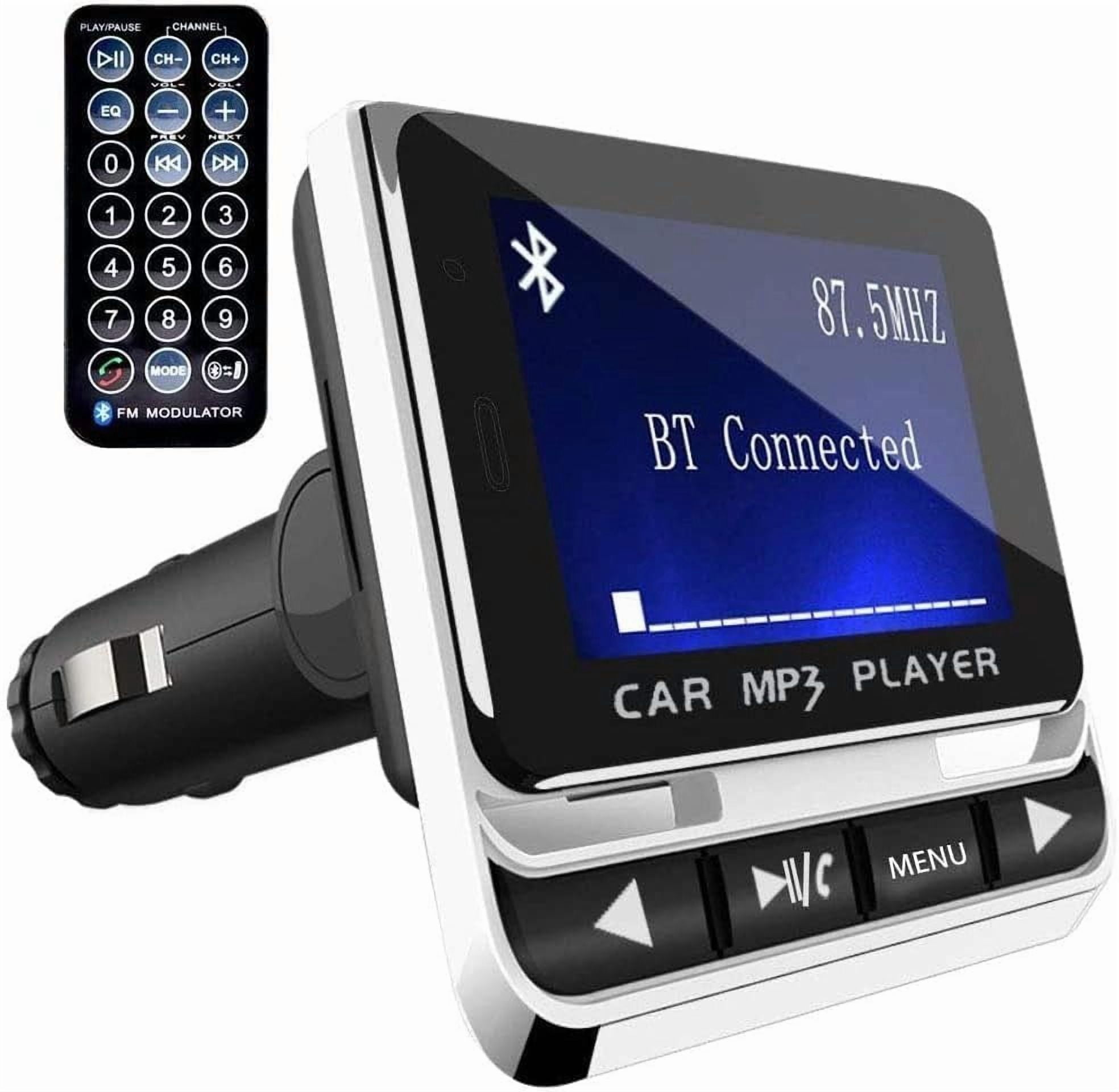 FM Transmitter for , Radio Adapter, Handsfree Auto Kit with Remote ...
