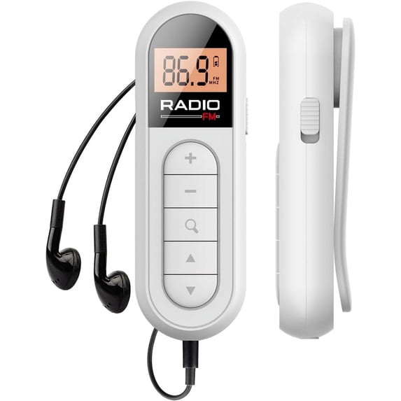 FM Walkman Radio, 300mAh Rechargeable Portable Pocket Transistor Radio ...