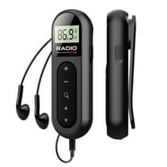 EEEkit Portable AM/FM Personal Pocket Radio, Digital LCD Display ...