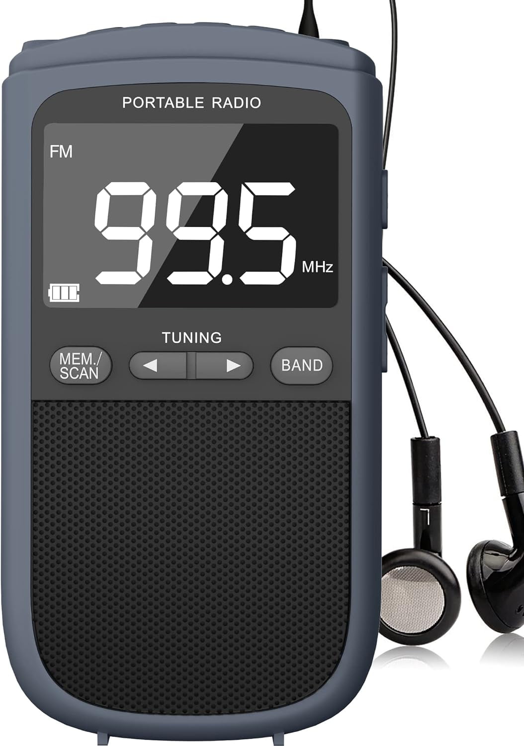 AM FM Walkman Radio:900mAh Rechargeable Portable Transistor Pocket ...