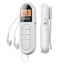 EEEkit AM/FM Personal Small Powered & Rechargeable Earphones Portable ...