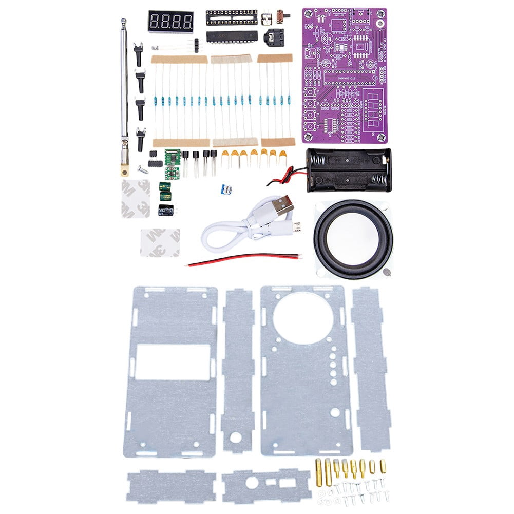 FM radio kit digital tube display electronics - Walmart.com