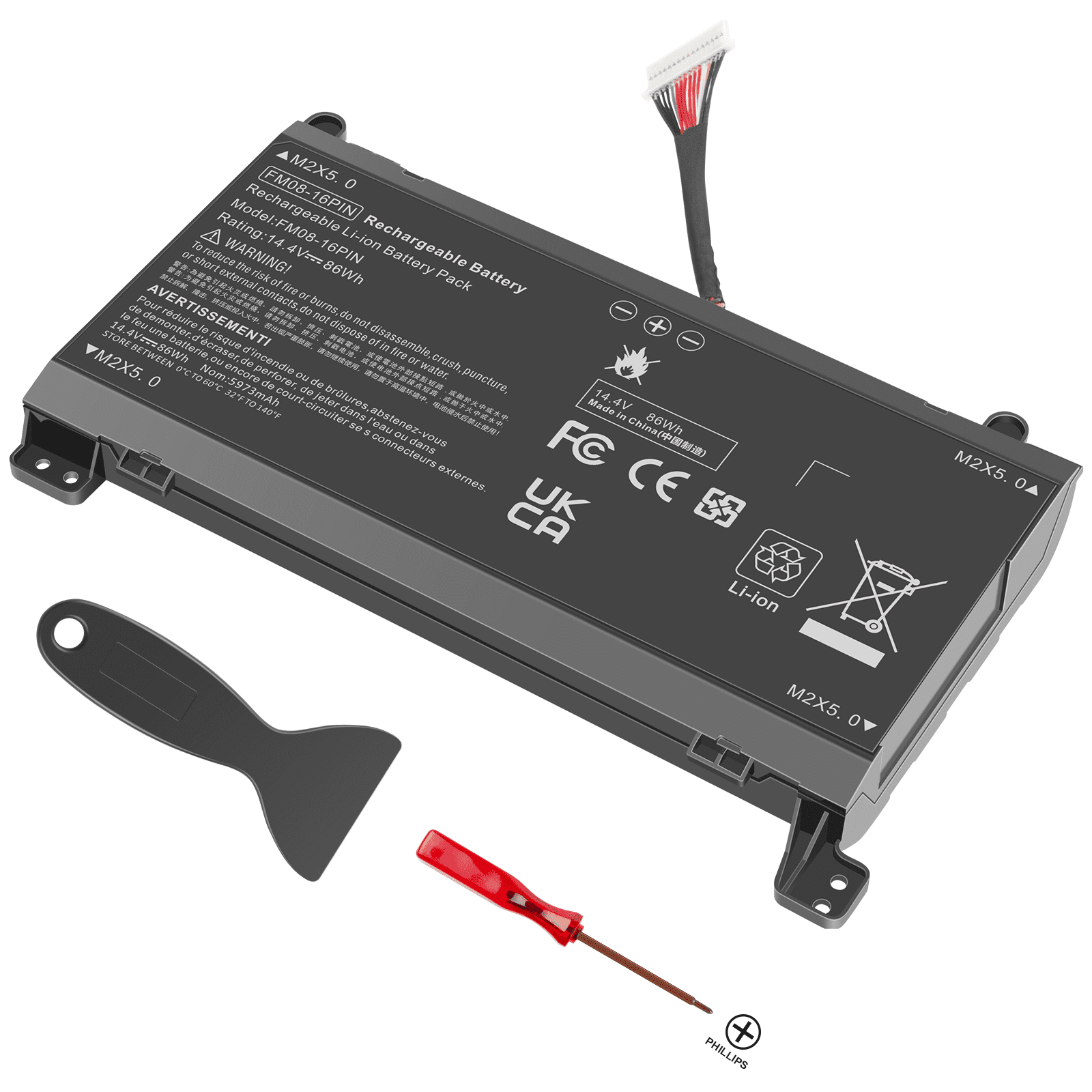 HP Omen Pavilion Laptop's FM08 Battery, Compatible for 17-an014ng HSTNN ...