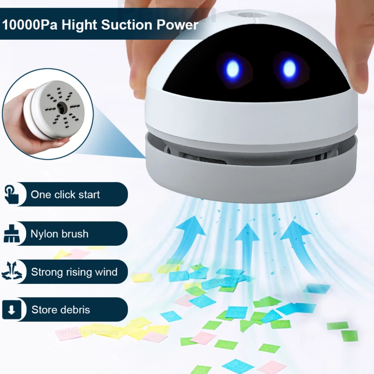 FMAZEHE Efficient compact and convenient rechargeable mini desk vacuum ...