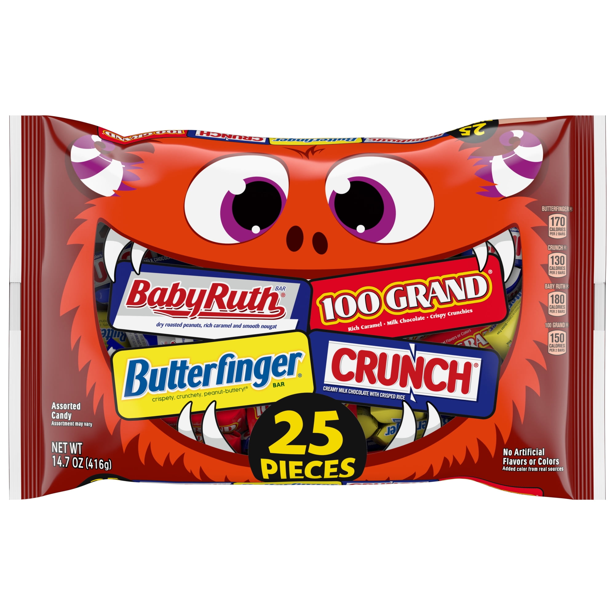 Fun Size Assorted Chocolate Candy (Butterfinger, Crunch, 100 Grand, and ...