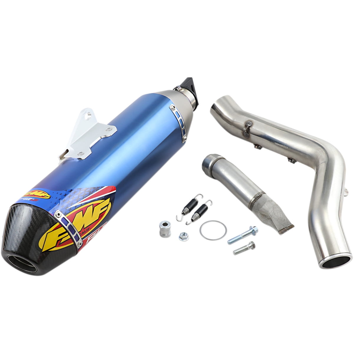 FMF Factory 4.1 Slip-On Muffler Anodized Titanium/Carbon (044400 ...