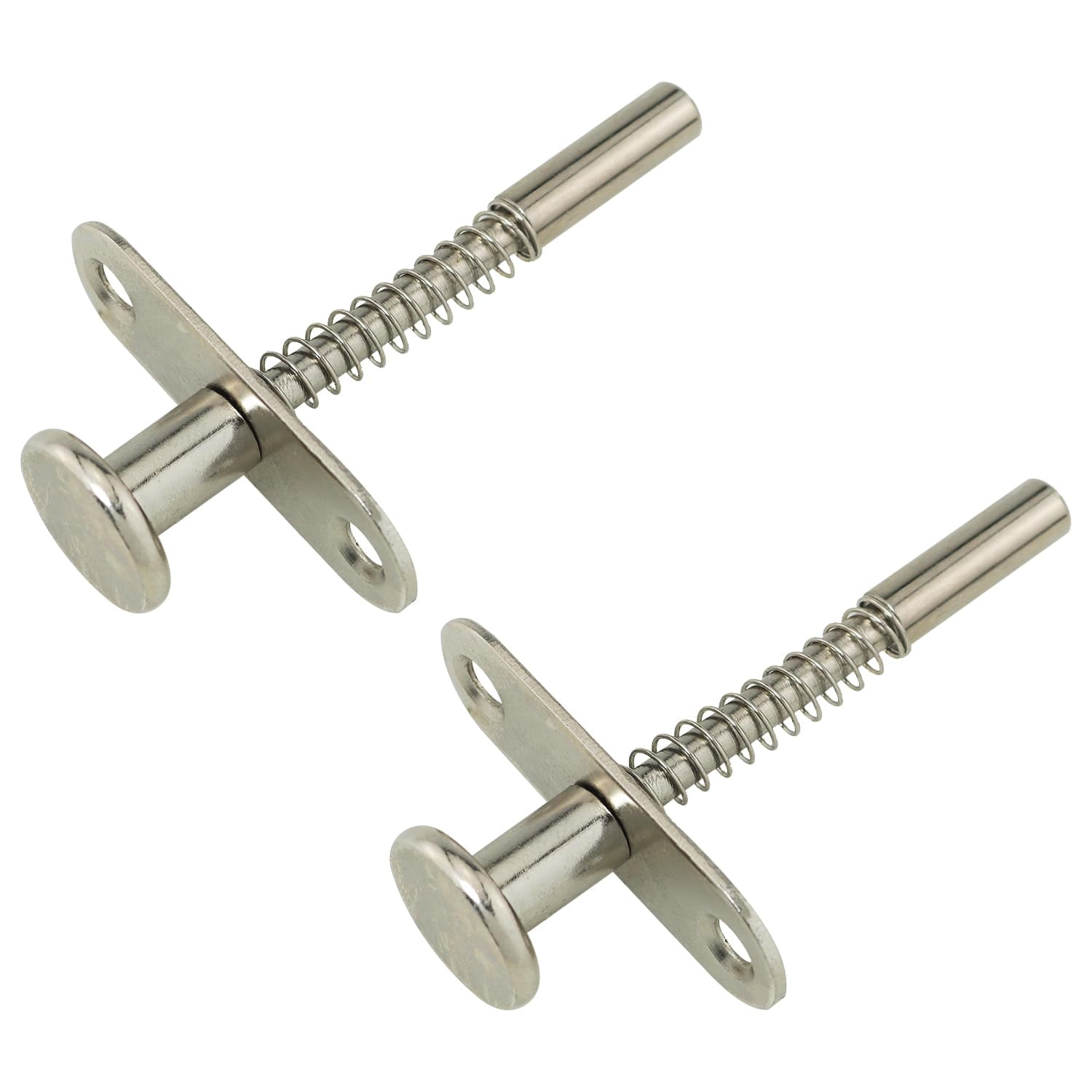 FMHXG 2PCS Stainless Steel Plunger Latch Spring Latch Loading Dovecote ...