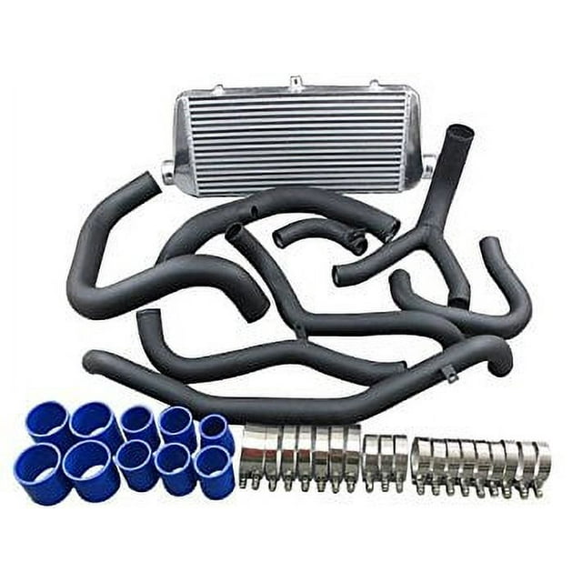 FMIC Intercooler Kit 3000GT VR-4 VR4 Stealth, Black Pipe - Walmart.com