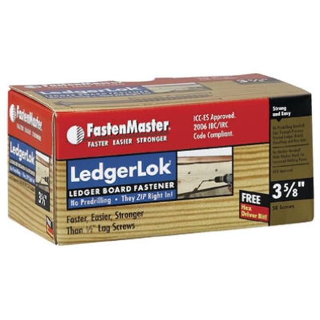 FMLL358-50 3.63 in. Ledgerlok Screw, Pack - 50 - Walmart.com