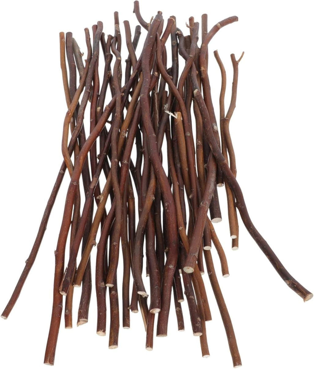 FMLP 40pcs Wooden Decor Craft Sticks Natural Tree Branch Twigs DIY ...