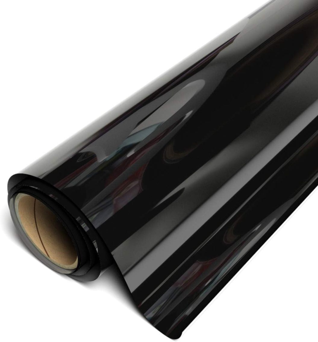 FMLP EasyWeed EcoStretch Heat Transfer Vinyl, 11.8" x 5ft Roll (Black ...