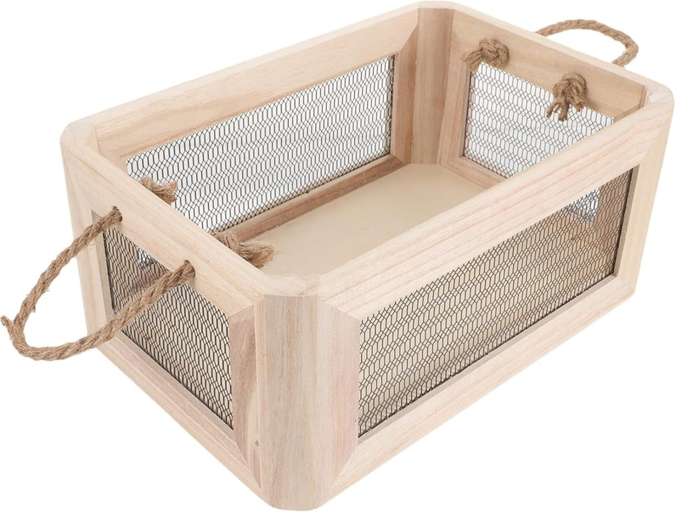 FMLP Wooden Crates for Storage Wood Storage Bins Decorative Basket ...