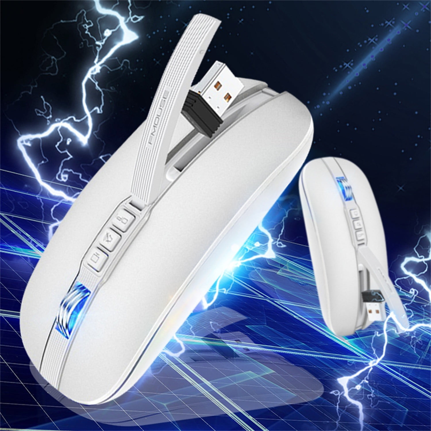 FMOUSE Wireless Bluetooth Dual-Mode Rechargeable Mice Desktop Notebook ...