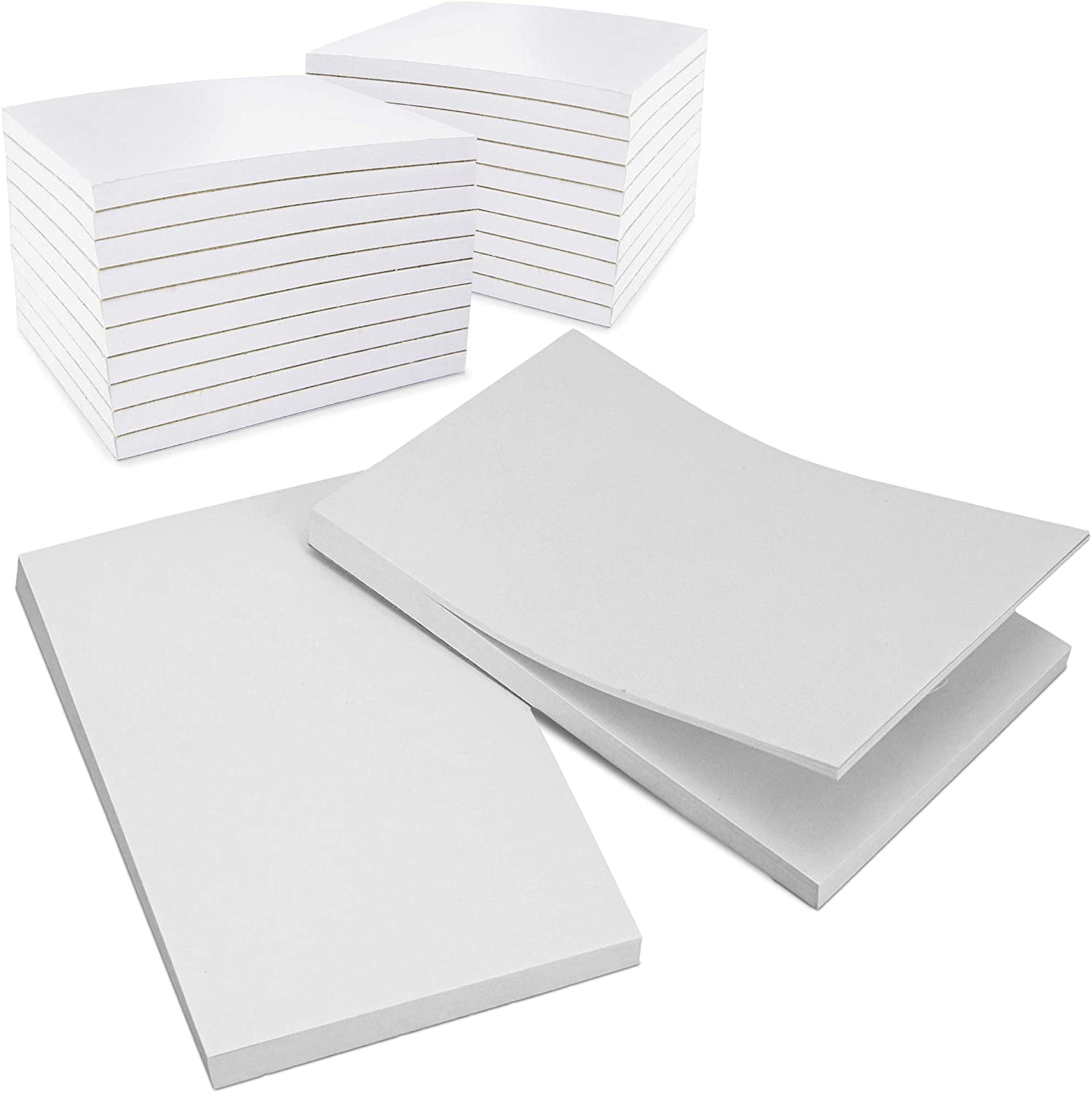 FMP Brands 100 Pack Note Pads 4x6, 100 Sheets Per Memo Pad, Writing ...