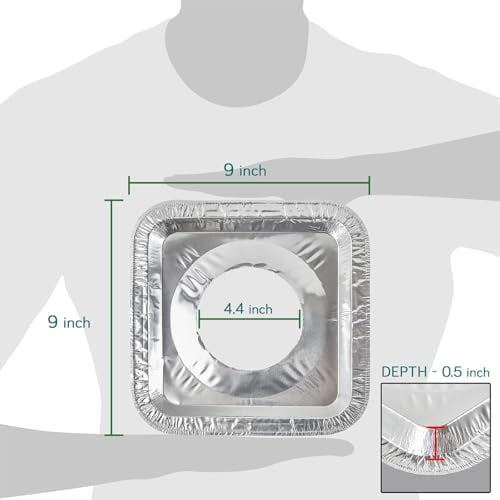 FMP Brands 1000 Pack 9 Inch Square Stove Burner Covers for Gas ...