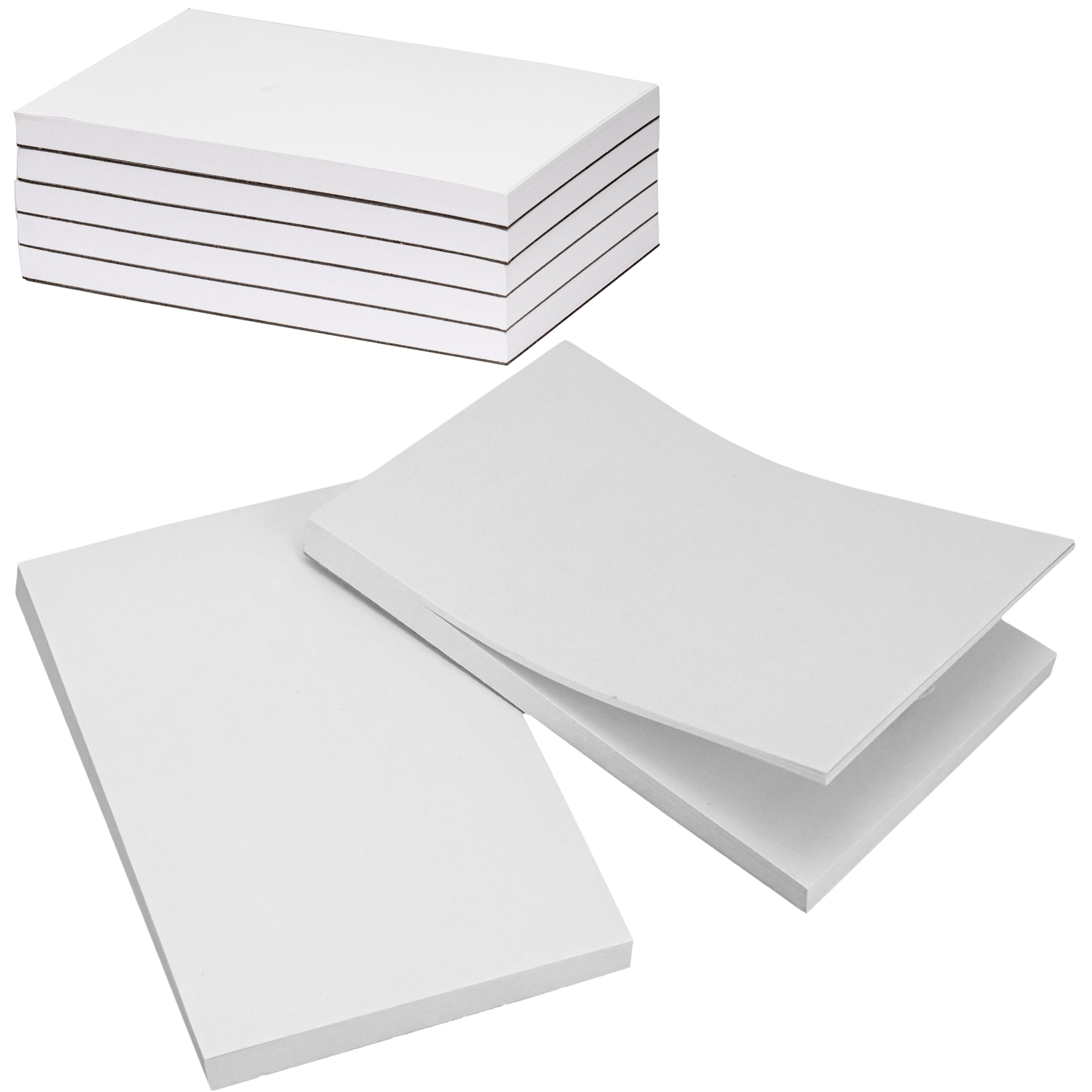 FMP Brands 5 Pack Note Pads 4x6, 100 Sheets Per Memo Pad, Writing ...