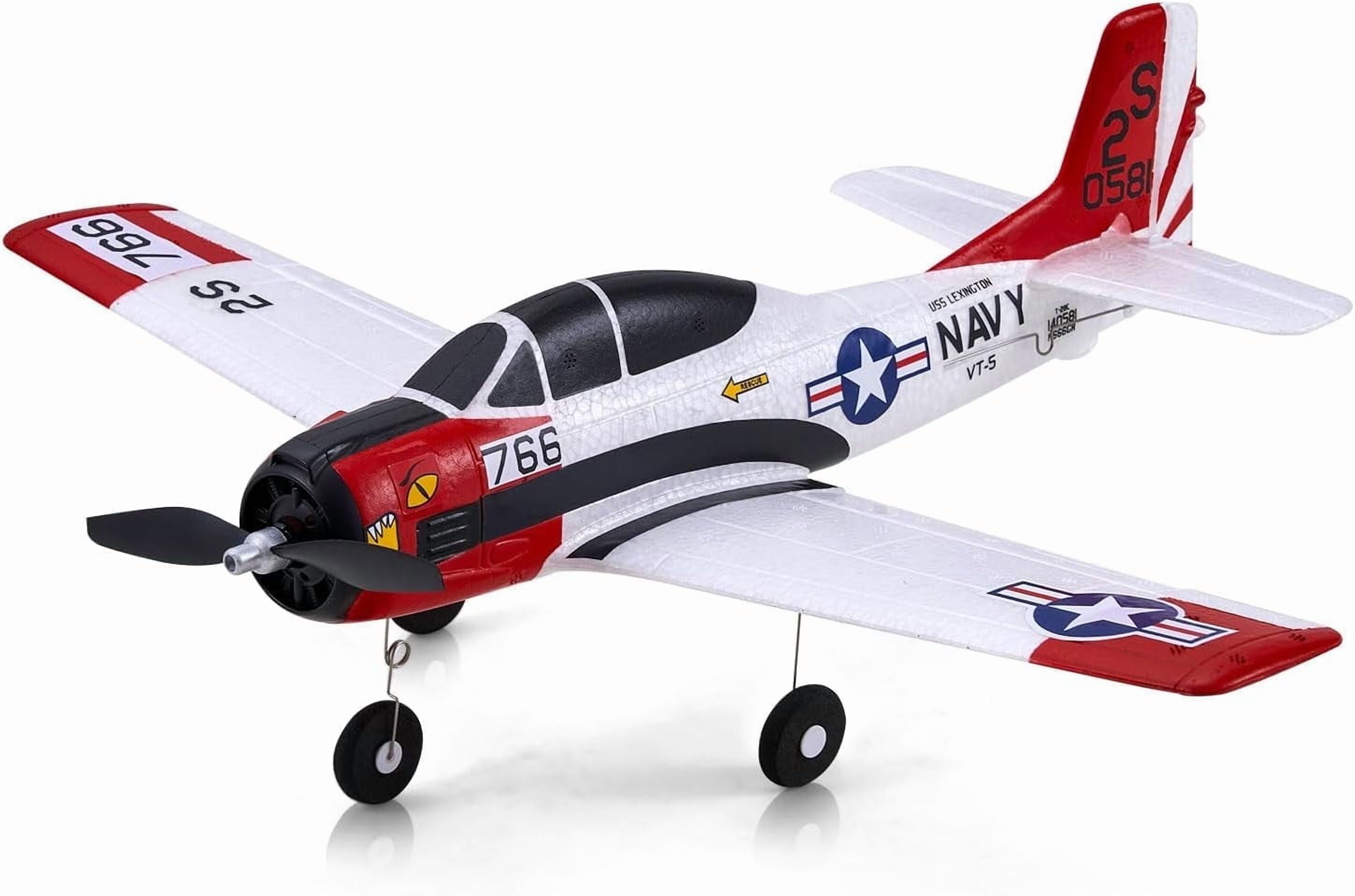 FMS 410mm T-28 Trojan RTF Mini RC Airplane Beginner RC Plane - Walmart.com