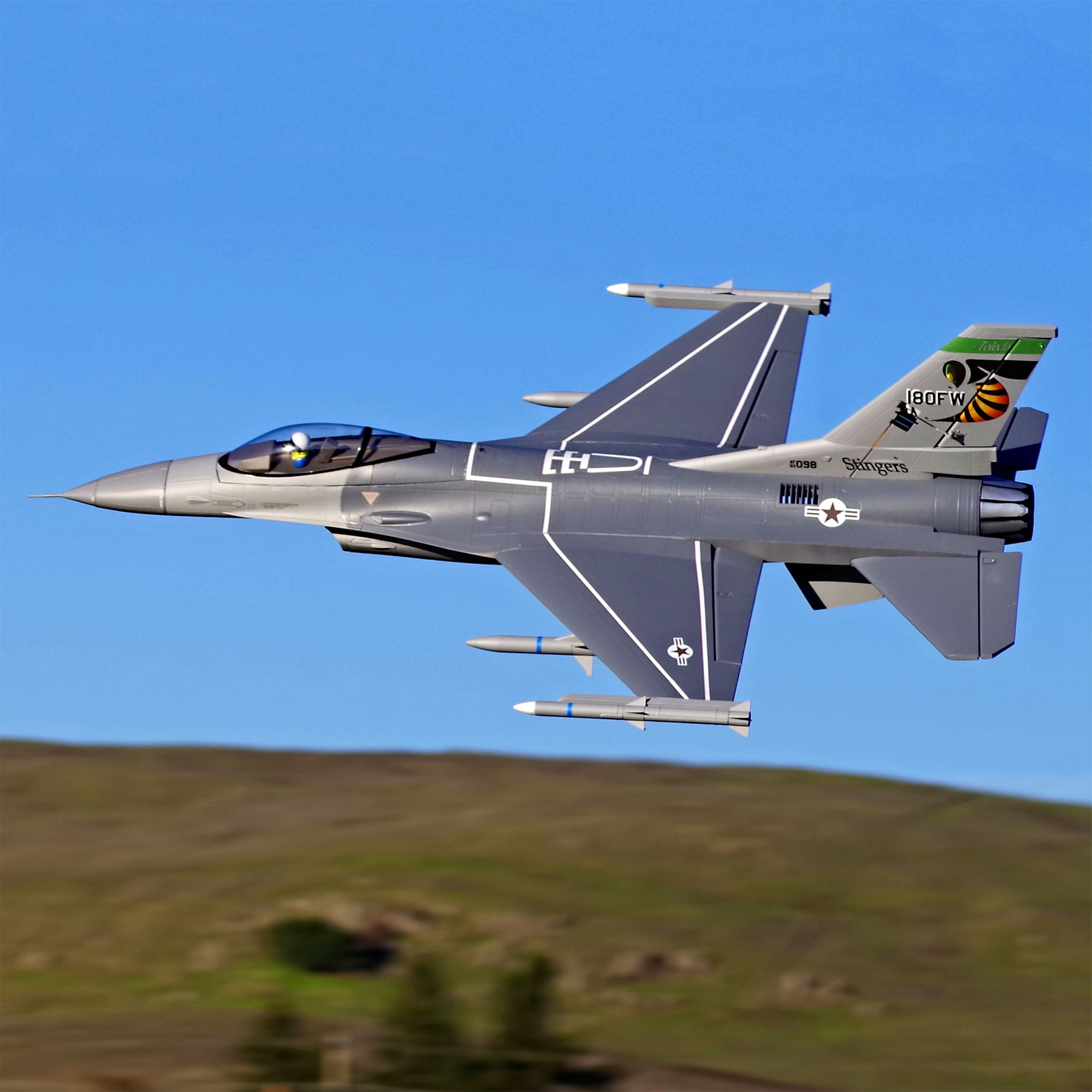 FMS F-16C Fighting Falcon EDF PNP w/Reflex- FMM1102PX Airplanes P&P ...