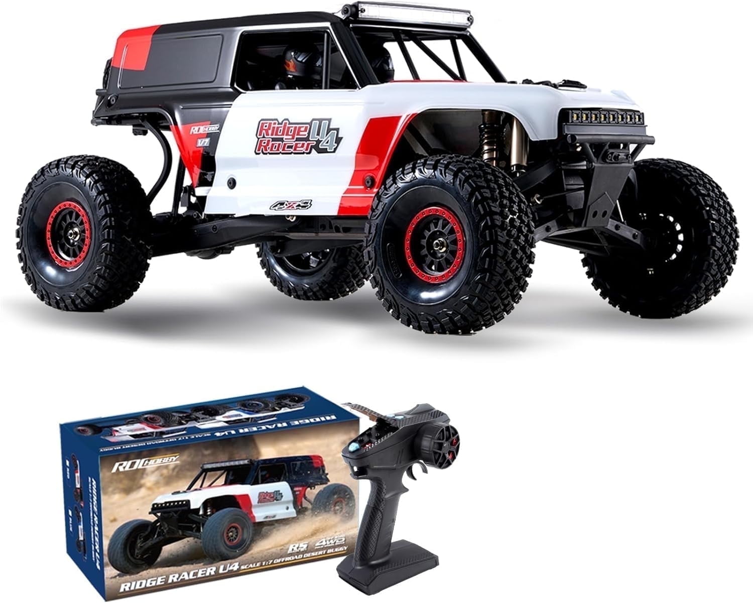 FMS Ford Bronco Ridge Racer U4 RC Crawler, 2.4GHz 5-Channel 4WD ...