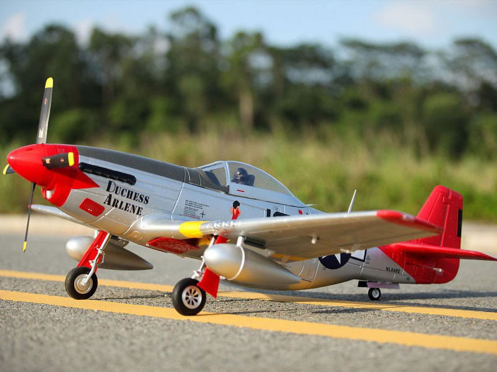 FMS P-51D Red Tail V8 PNP 1450mm FMM008PRT Airplanes P&P Electric ...