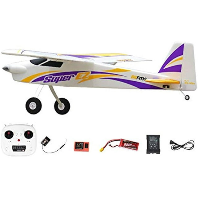 FMS Super EZ Trainer V4 RTF RC Plane, 1220mm Wingspan, 4CH Water Sea ...