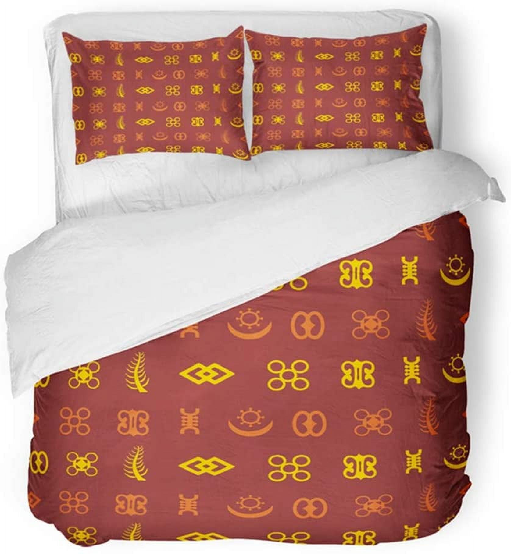 FMSHPON 3 Piece Bedding Set with Adinkra Symbols for Your Design ...