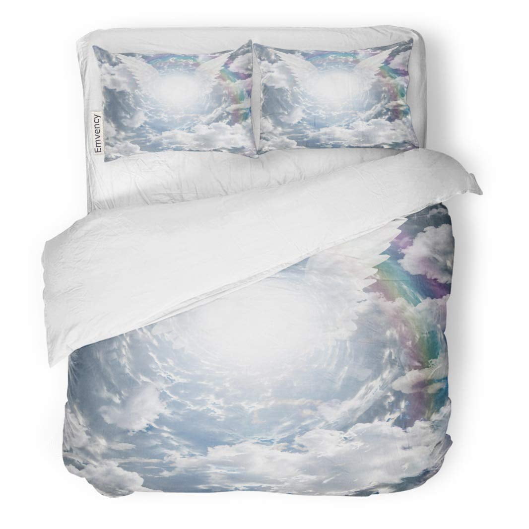 FMSHPON 3 Piece Bedding Set Angel Angelic Presence in Tunnel of Light ...