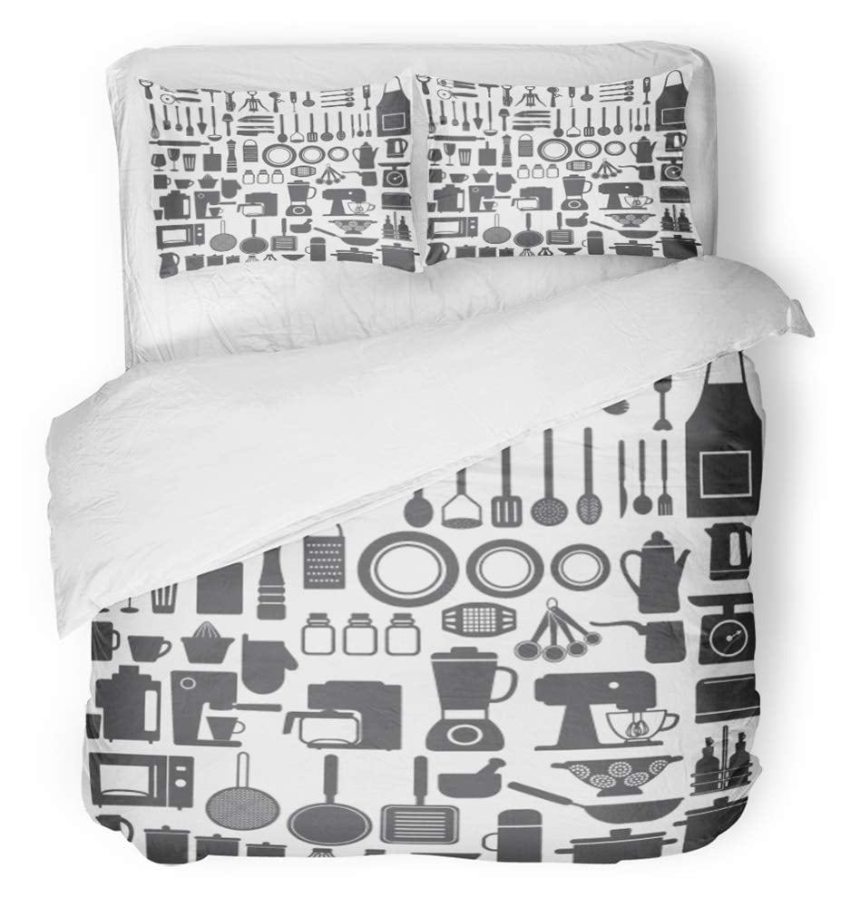 FMSHPON 3 Piece Bedding Set Apron Related Utensils and Appliances ...
