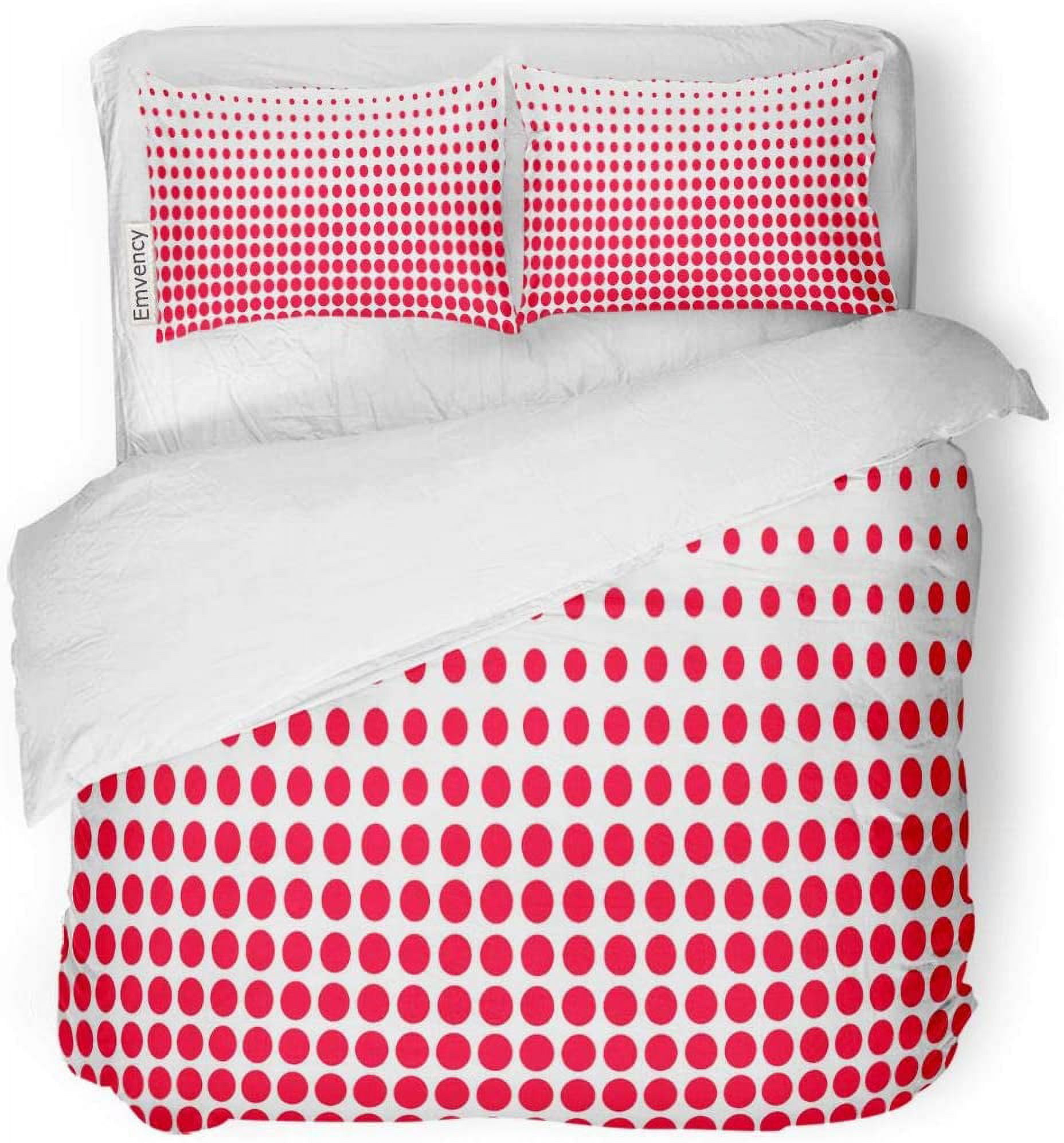 FMSHPON 3 Piece Bedding Set Polka Dot Pop Halftone Pattern Gradient ...
