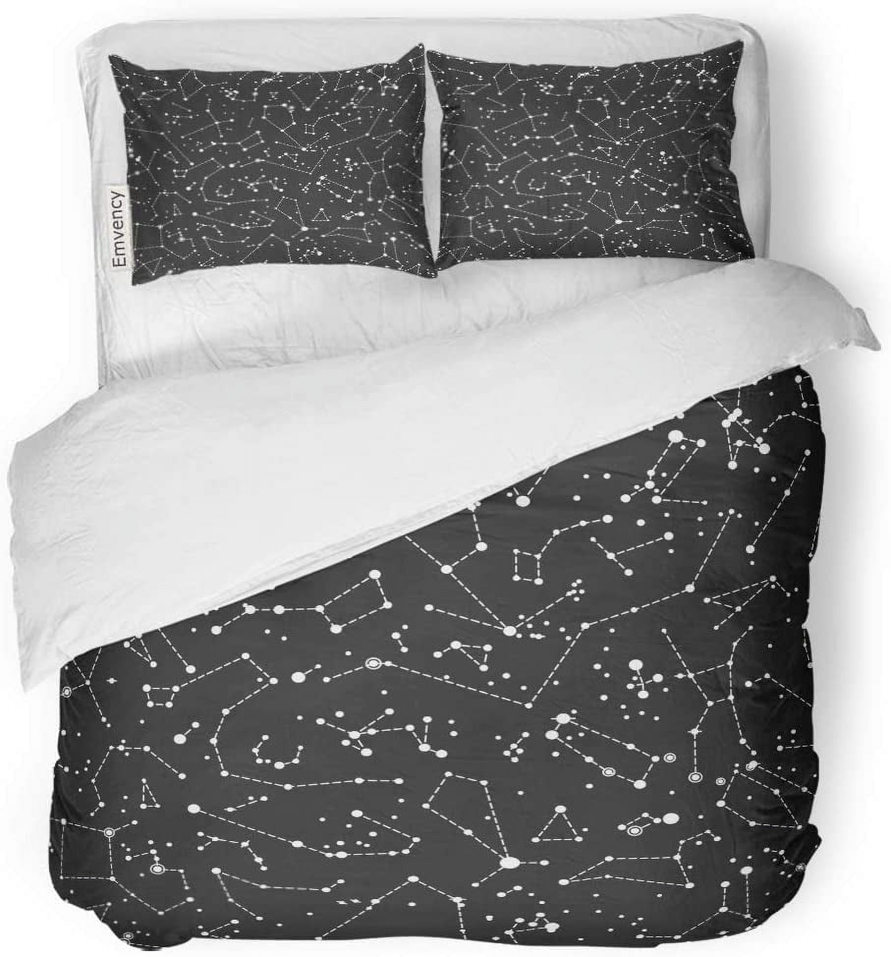 FMSHPON 3 Piece Bedding Set Space Pattern Constellations on ...