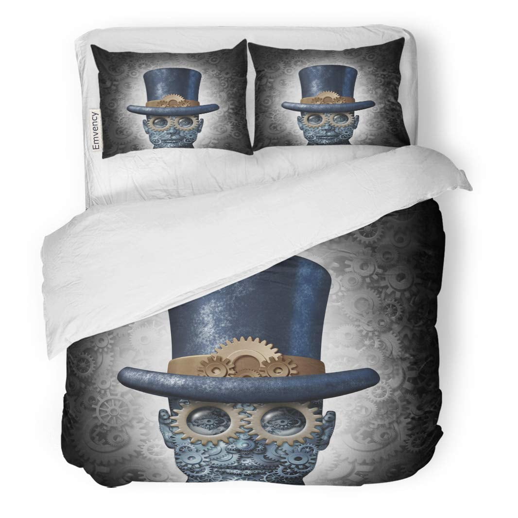 FMSHPON 3 Piece Bedding Set Steampunk Science Fiction As Fantasy ...