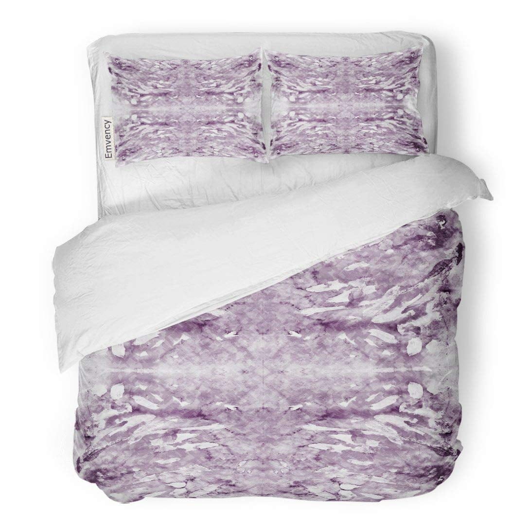 FMSHPON 3 Piece Bedding Set Watercolor Abstract Stripes Dots and ...