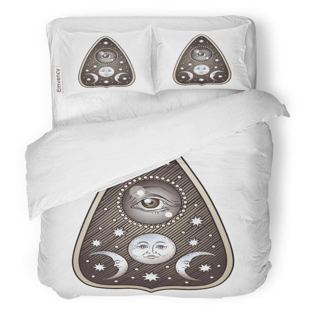 FMSHPON 3 Piece Bedding Set Wicca Divination Board Oracle Planchette ...