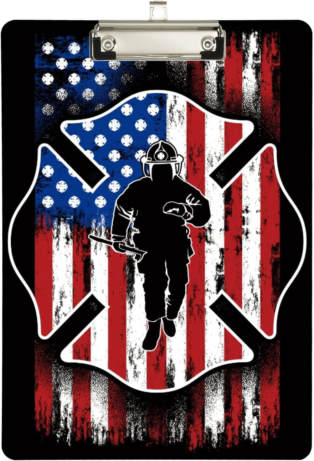 FMSHPON 4th of July Grunge Stars Stripes Fire Fighter Clipboard ...