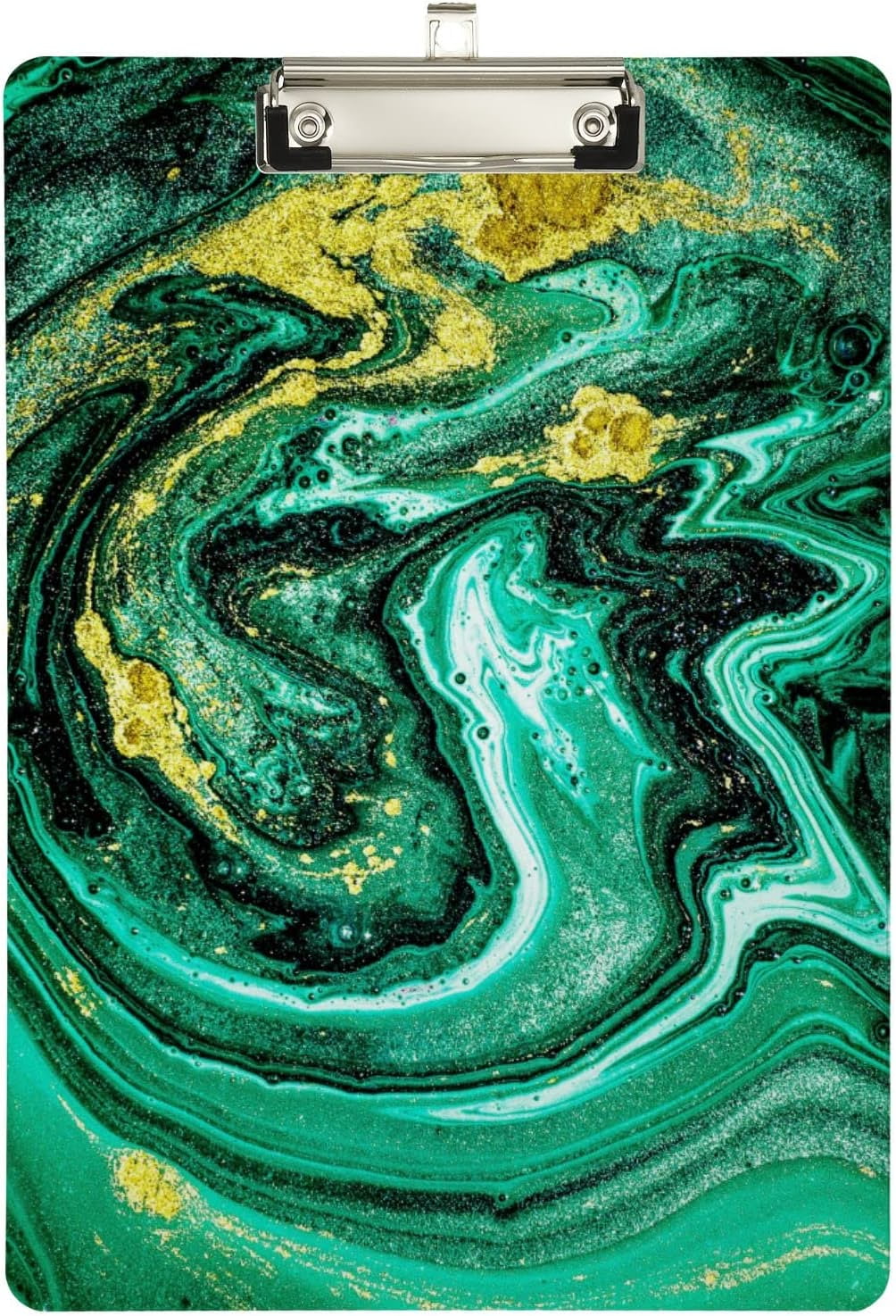 FMSHPON Abstract Green MarbleGold Clipboard Hardboard Wood Nursing Clip ...