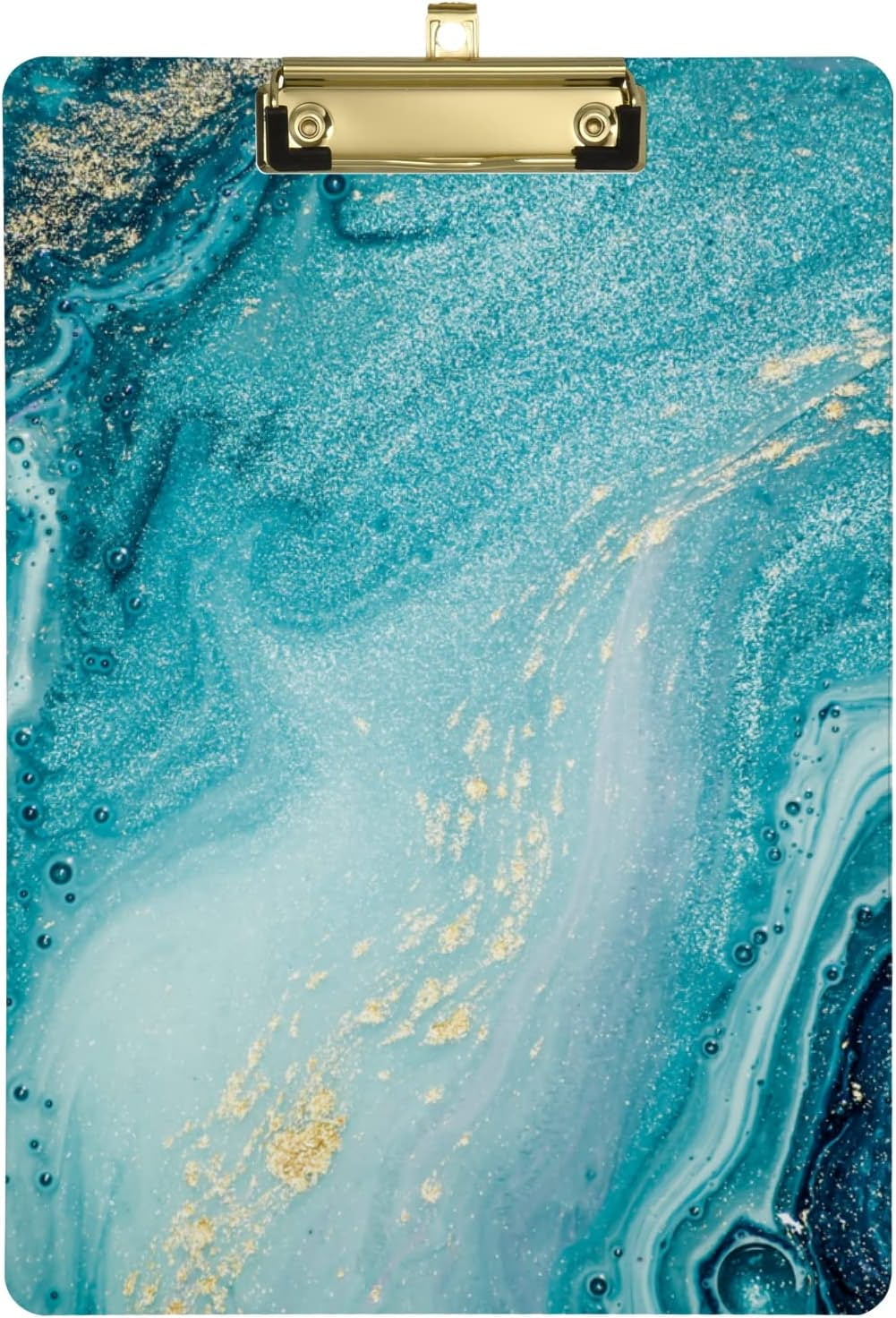 FMSHPON Abstract Ocean Blue Marble01 Clipboard Hardboard Wood Nursing ...