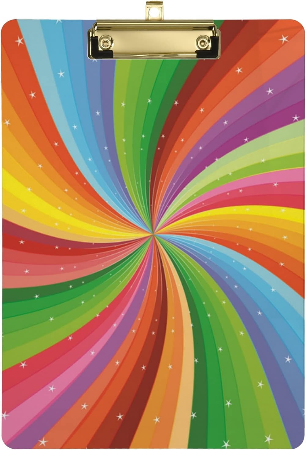 FMSHPON Abstract Swirl Twisted Radial Gradient Rainbow Clipboard ...