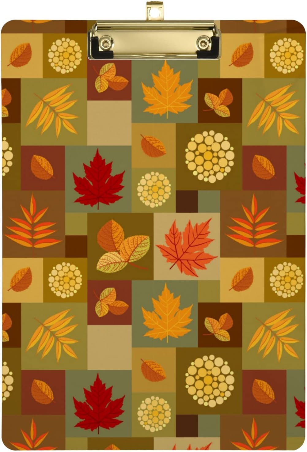 FMSHPON Autumn Leaves Clipboard Hardboard Wood Nursing Clip Board and ...