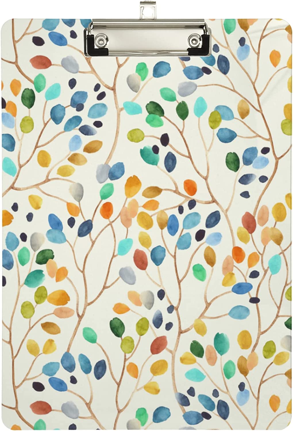 FMSHPON Beautiful Art Colors Branch Leaves Clipboard Hardboard Wood ...