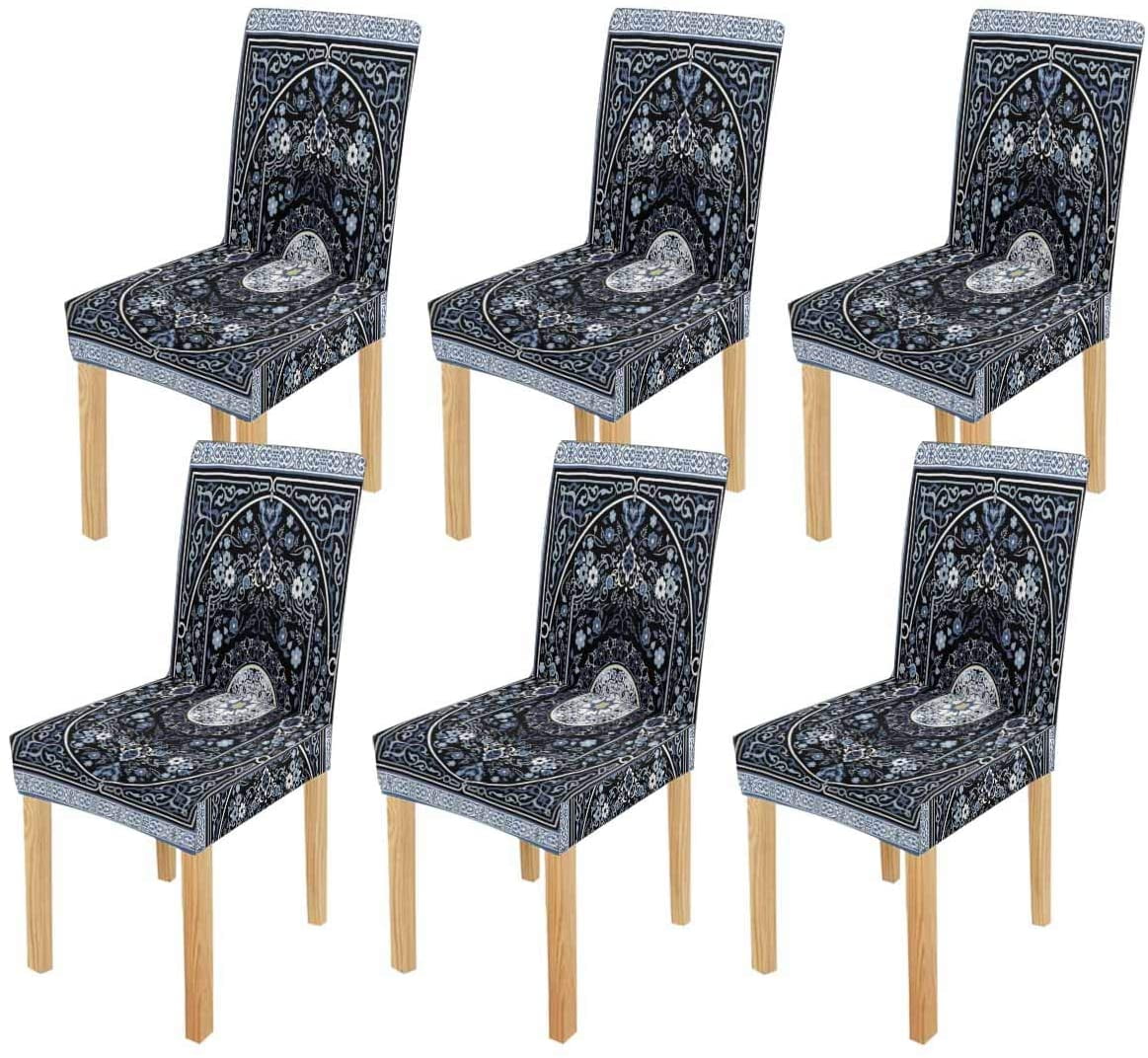 FMSHPON Beautiful Carpet Border Frame Pattern Stretch Chair Cover ...