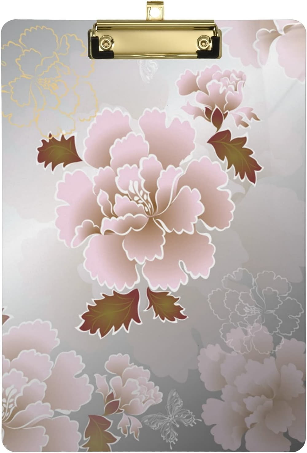 FMSHPON Beautiful Flowers Clipboard Hardboard Wood Nursing Clip Board ...