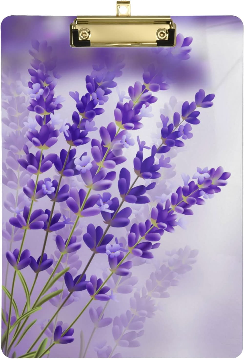 FMSHPON Beautiful Lavender Flowers Clipboard Hardboard Wood Nursing ...