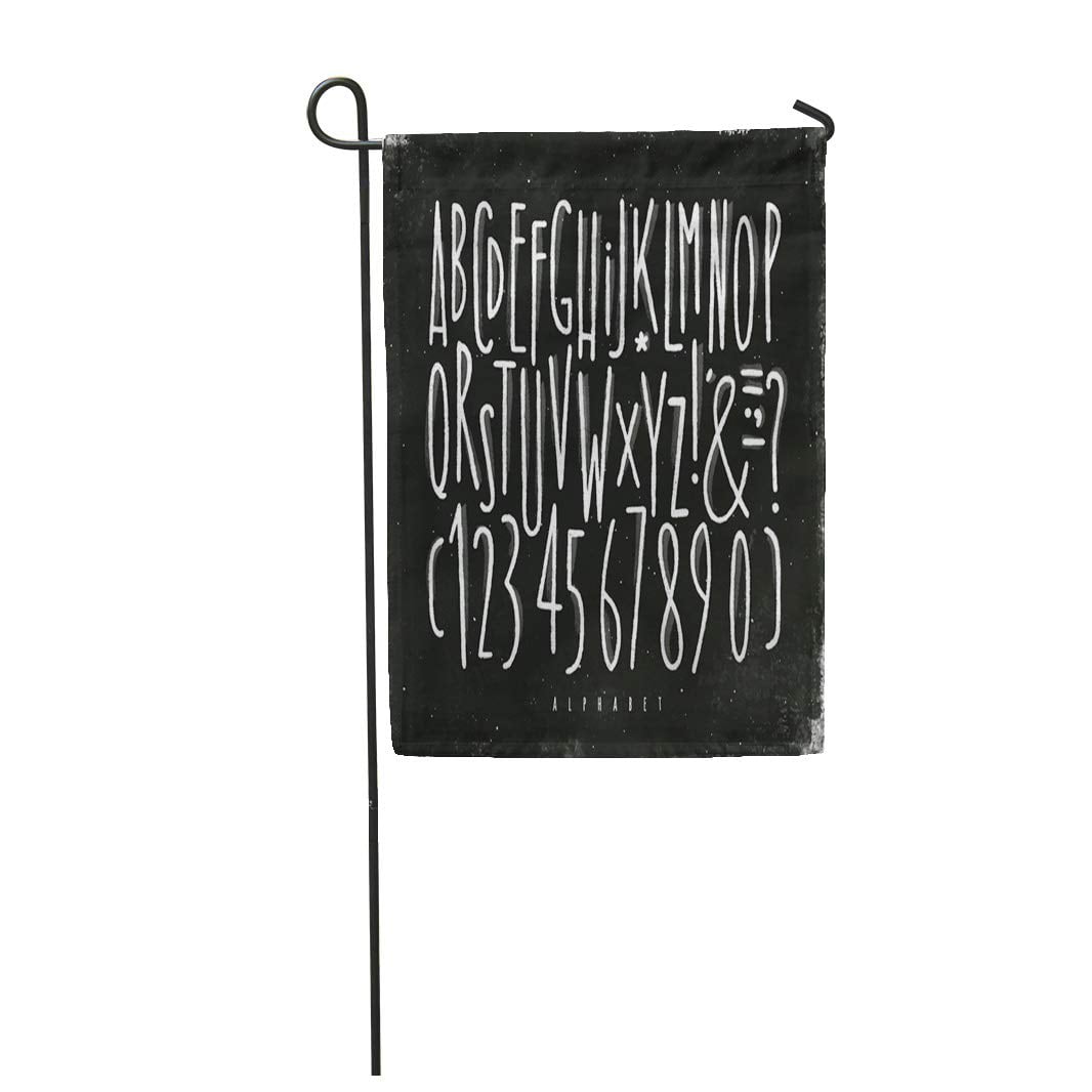FMSHPON Chalkboard Alphabet Straight Lines in Vintage Drawing Chalk ...