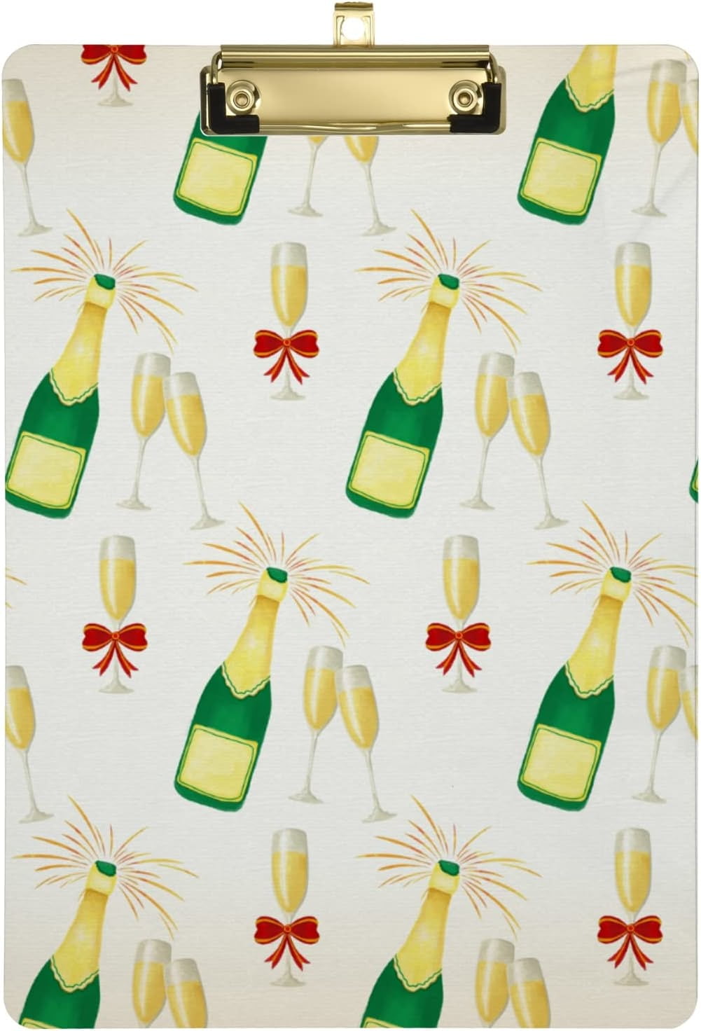 FMSHPON Champagne Christmas Clipboard Hardboard Wood Nursing Clip Board ...