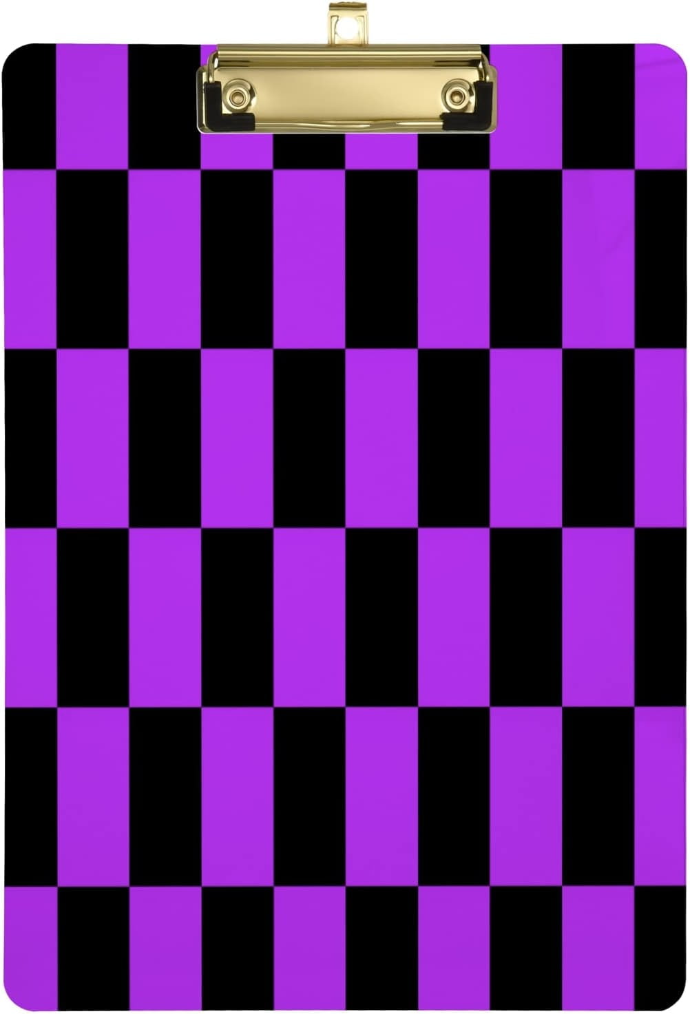 FMSHPON Checkered Pattern Tile Background Black Purple Clipboard ...