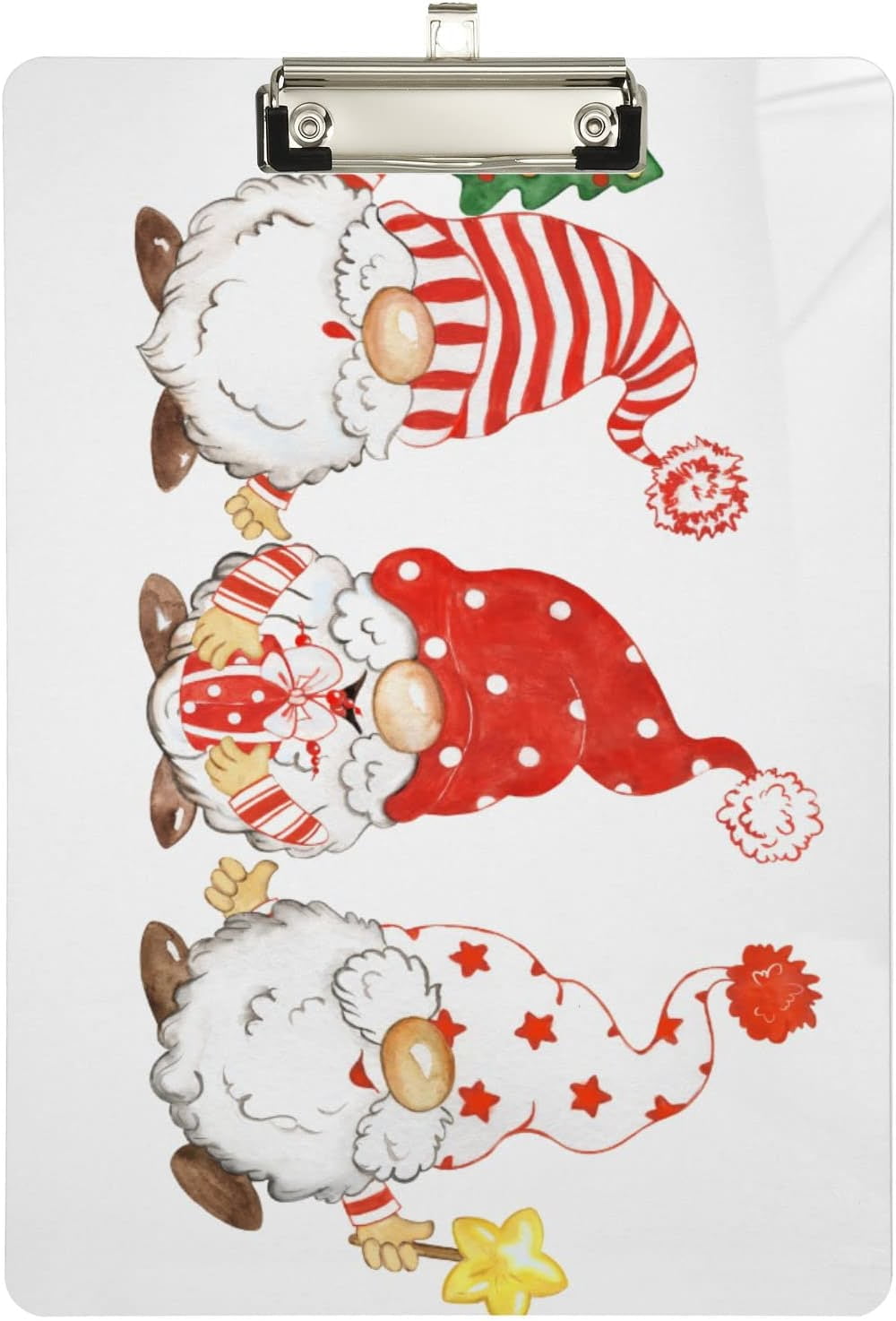 FMSHPON Christmas Gnome Magic Clipboard Hardboard Wood Nursing Clip ...